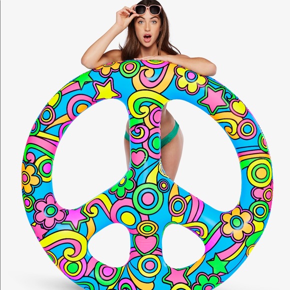 Bigmouth | Swim | Bigmouth Giant Peace Sign Pool Float | Poshmark